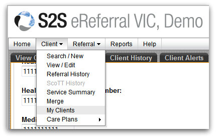 Add yourself as Case Manager | S2S Userguide